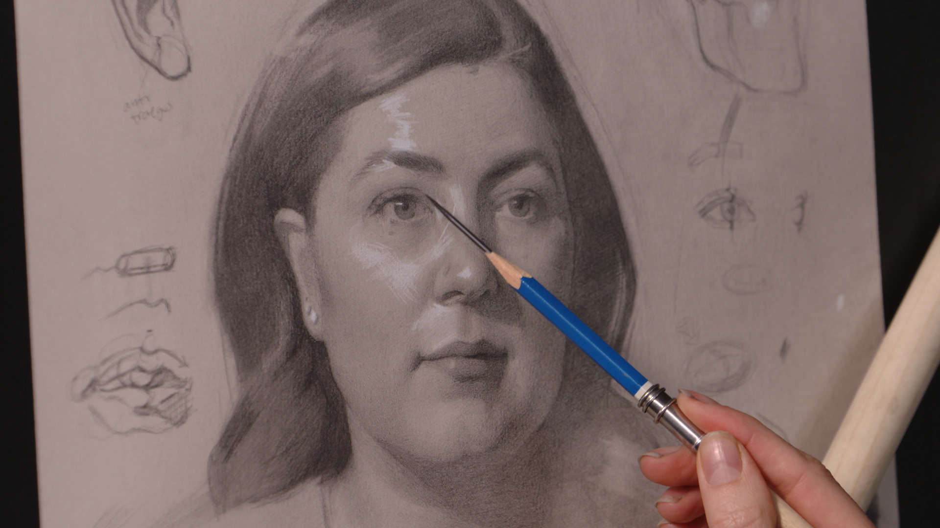 Finishing a Pencil Portrait Drawing | Artist’s Academy