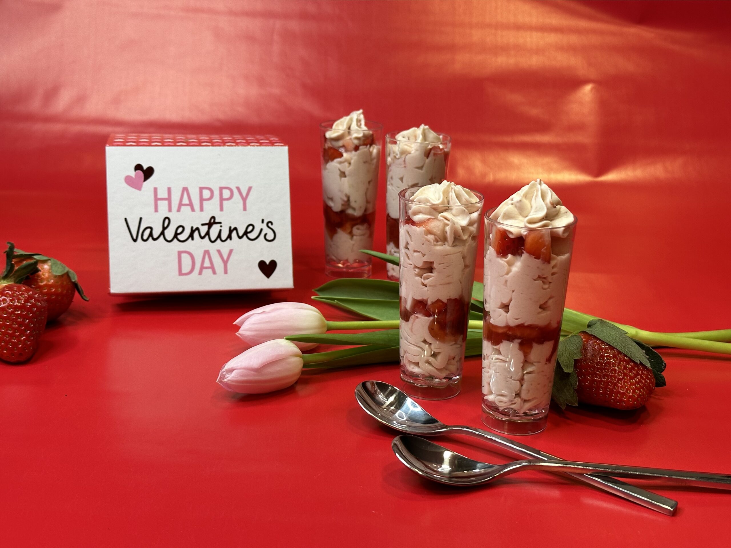 Strawberry Mousse Cups | Creative Cake Design