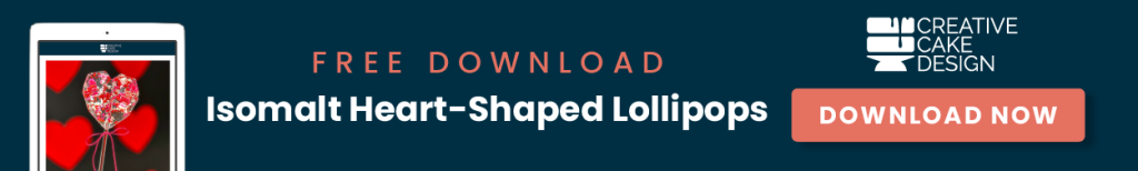 Isomalt Heart-Shaped Lollipops | Creative Cake Design