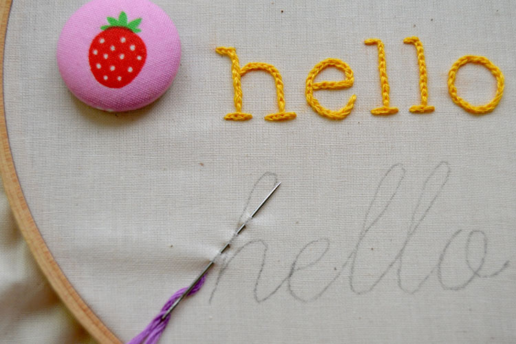Learn How To Embroider Letters On Bluprint Craftsy Learn How To Embroider Letters On Bluprint Craftsy