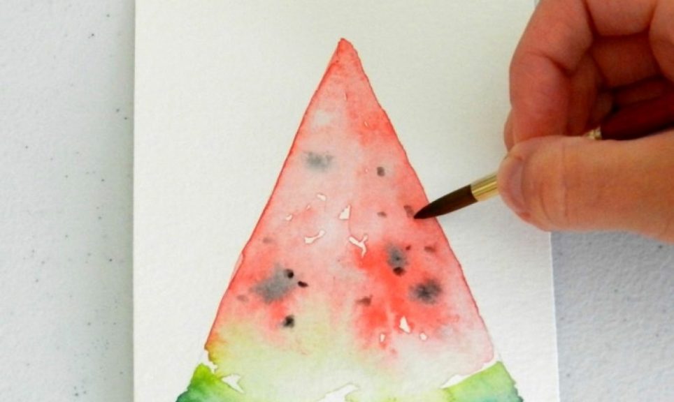 Watermelon Painting: 4 Step Watercolor Tutorial | Craftsy
