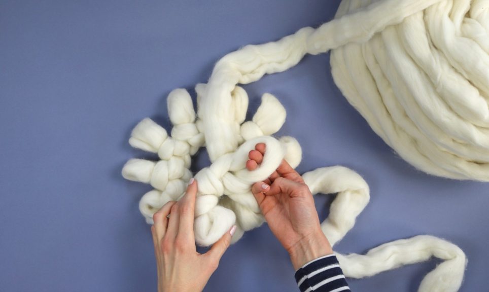 Hand Knit a Giant Yarn Throw Pillow l | Craftsy