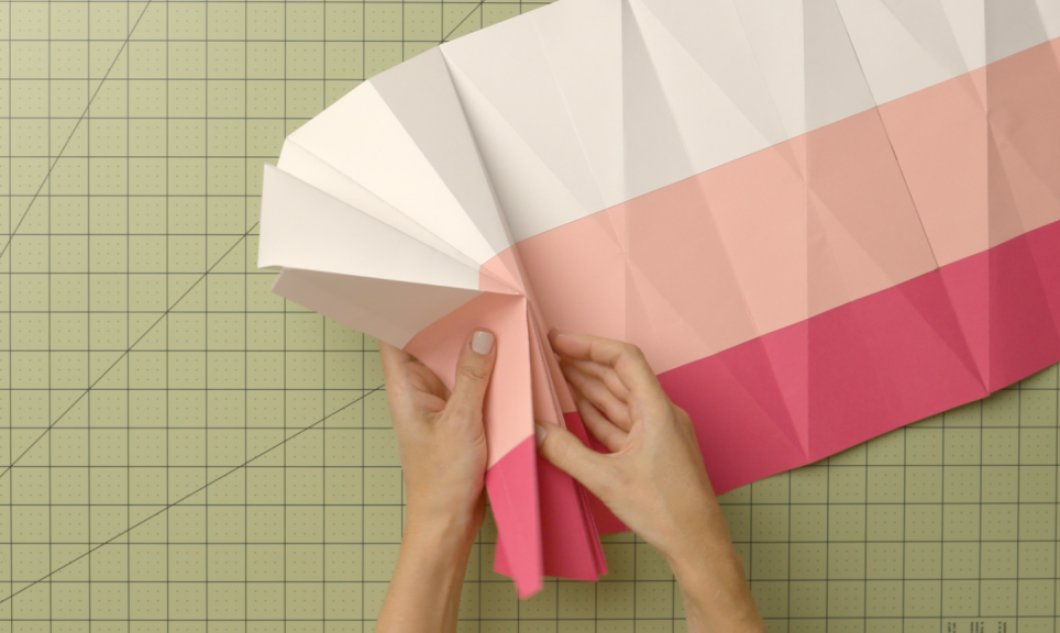 Brighten Your Space With an Ombré Origami Lamp Shade | Craftsy