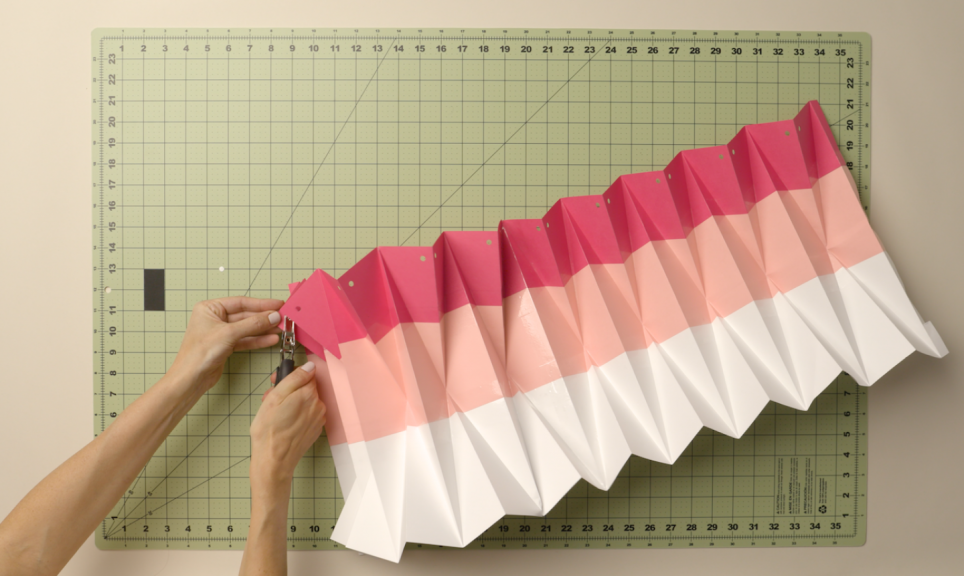 Brighten Your Space With an Ombré Origami Lamp Shade | Craftsy