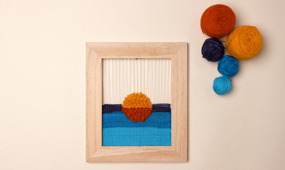 Weave a Sunset for a Gorgeous Piece of Wall Art | Craftsy