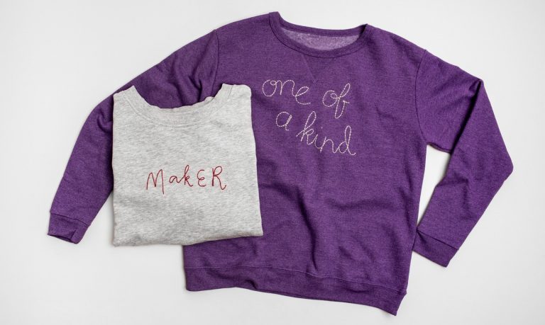 How to Embroider a Totally Custom Sweatshirt | Craftsy