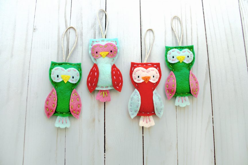 Your Home Needs a Flock of Felt Owl Ornaments | Craftsy