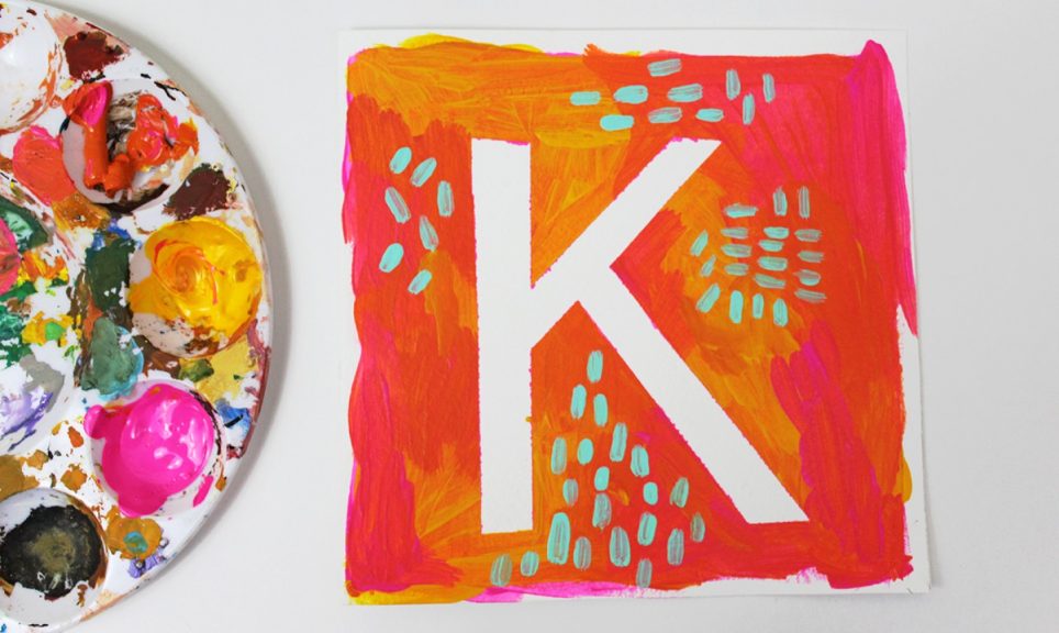 This Kids' Letter Art Project Is Perfect | Craftsy