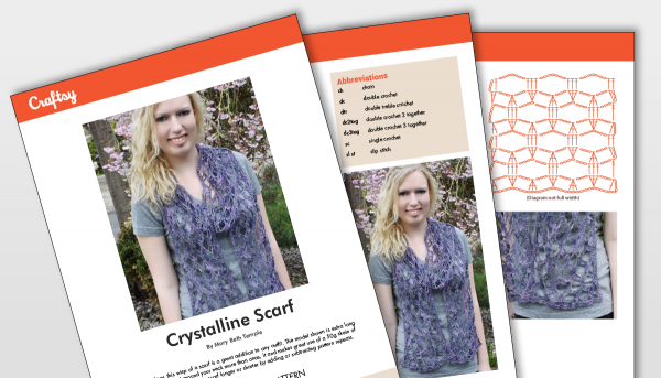 Crystalline Scarf Pattern | Craftsy