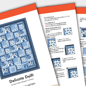 Delicate Delft Quilt Pattern | Craftsy