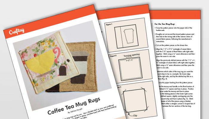 Coffee & Tea Mug Rug Pattern | Craftsy