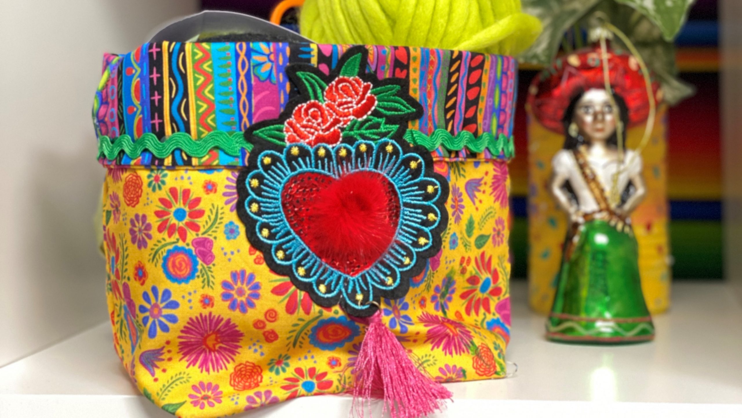 Que Chula Fabric Basket | Craftsy