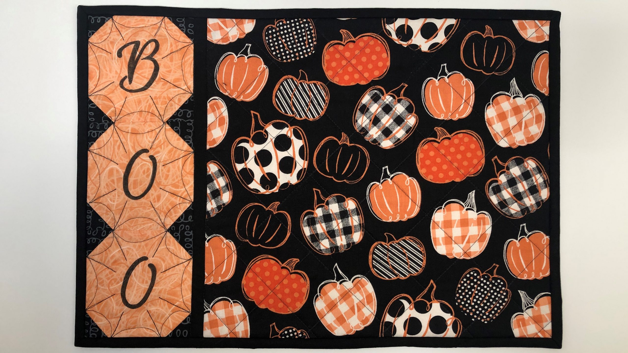“BOO” Placemats | Craftsy