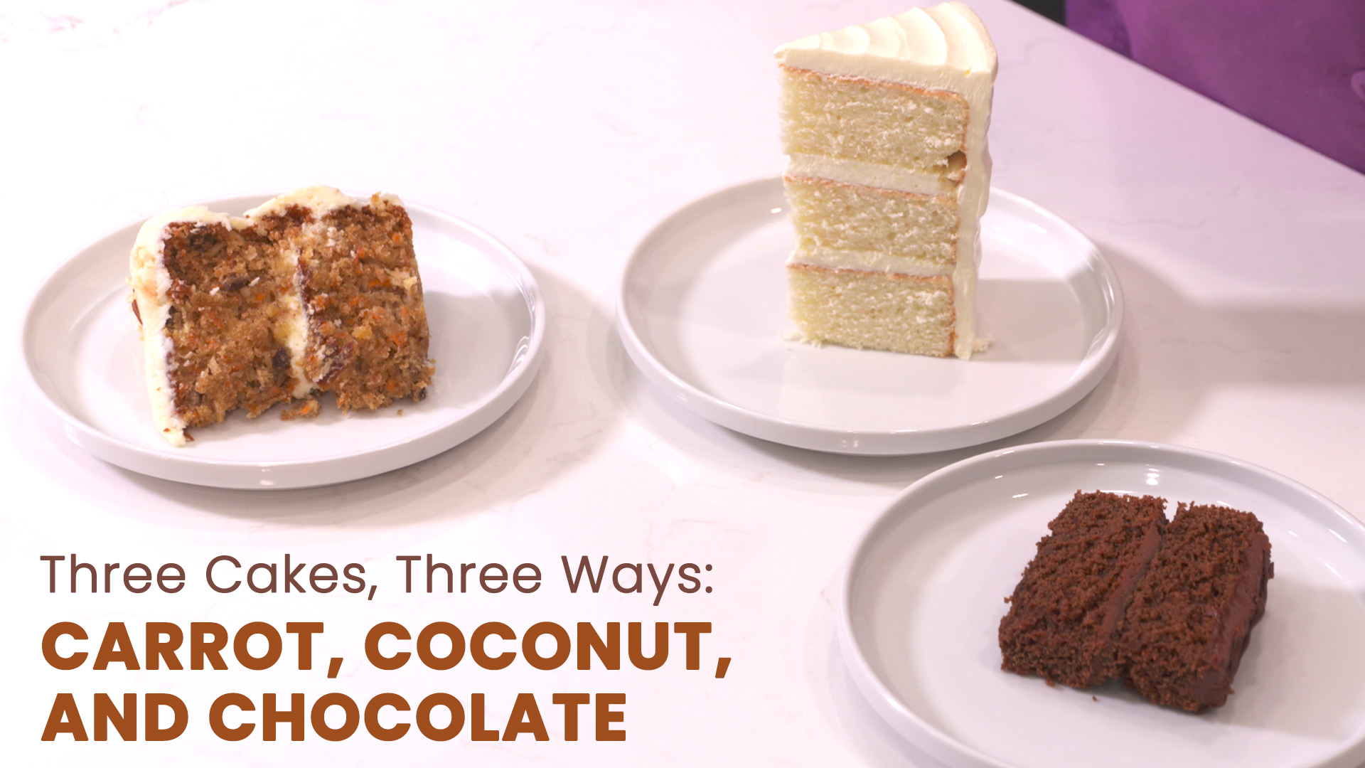 Three Cakes, Three Ways: Carrot, Coconut & Chocolate | Craftsy