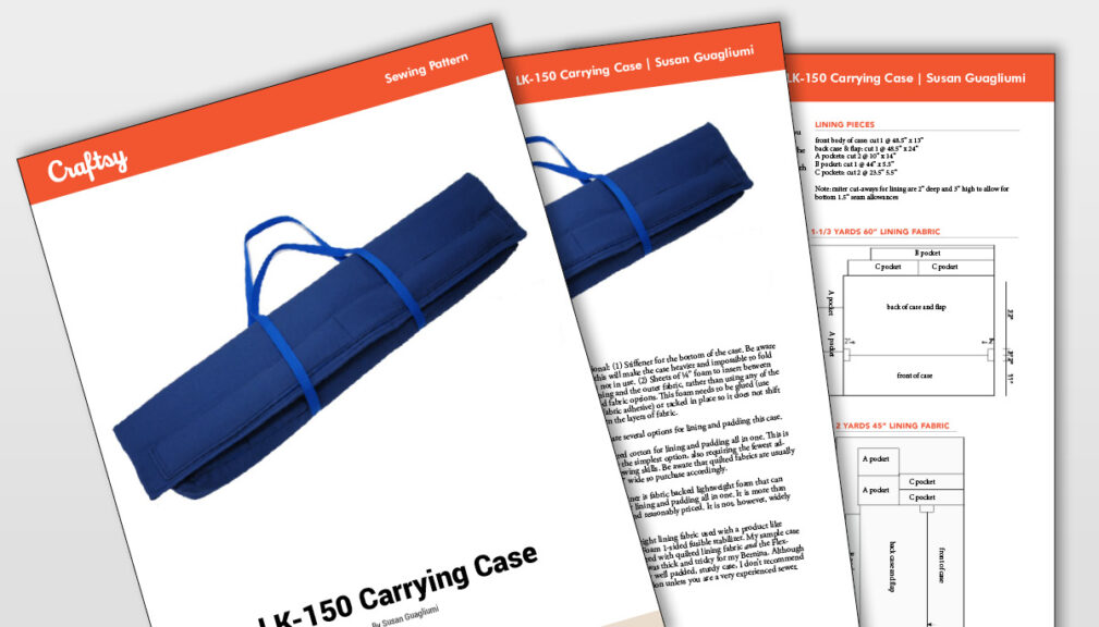 LK-150 Carrying Case (Sewing Pattern) | Craftsy | www.craftsy.com