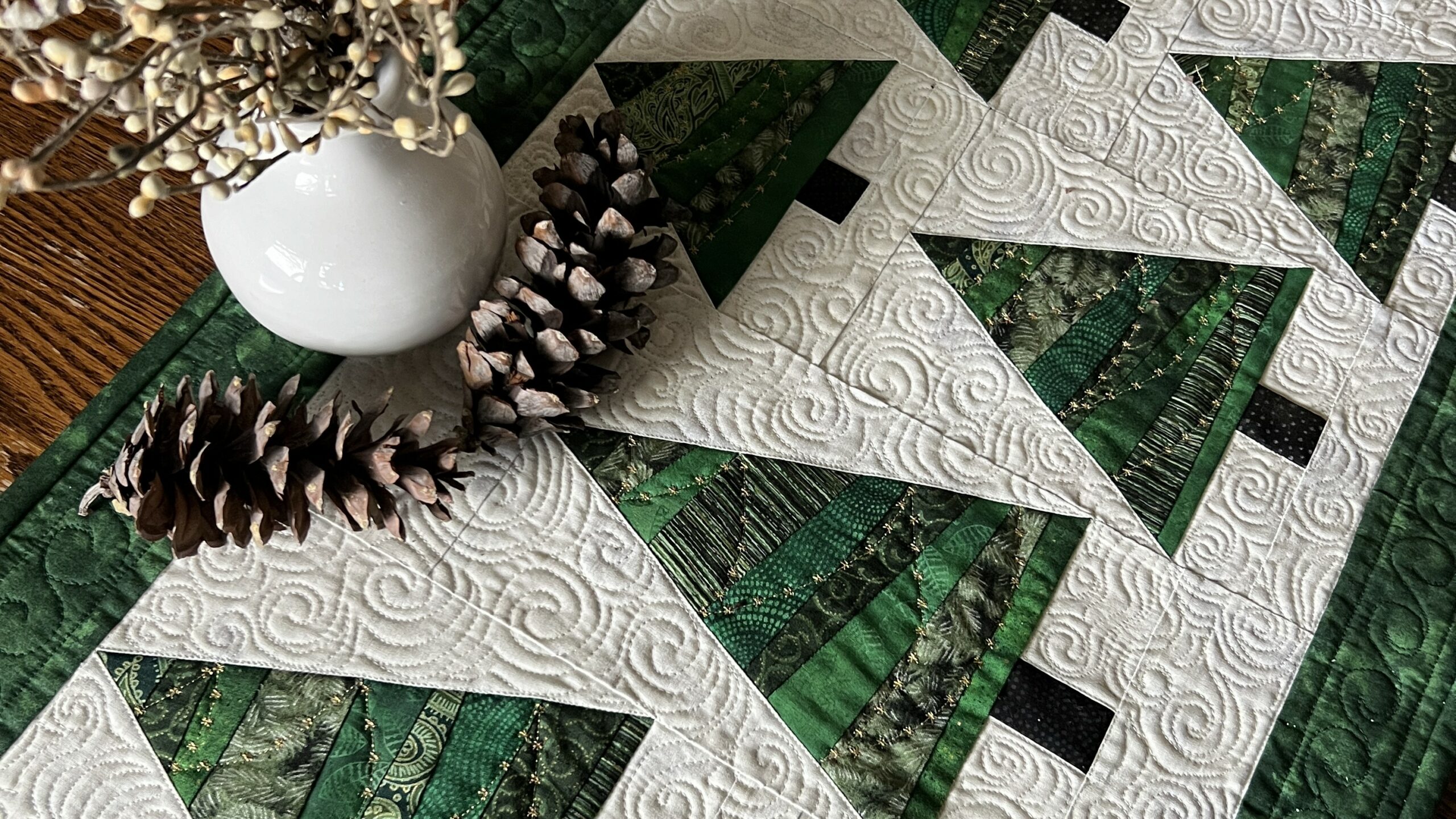 Quilted Forest Festival Table Runner | Craftsy