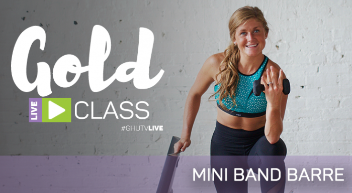 GOLD Workout: Mini Band Barre 1 Video Download | Get Healthy U TV