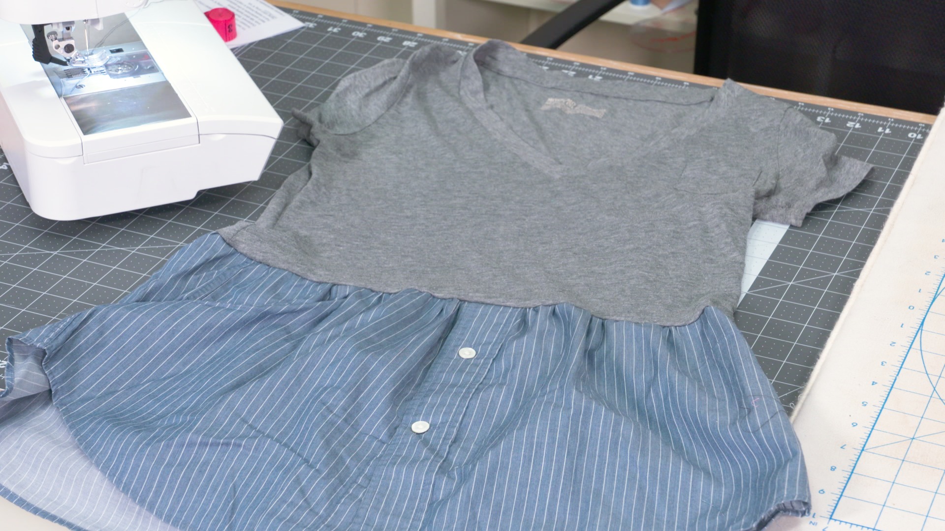 Shirt Upcycling: Combine Two Shirts for Added Length | Craft And Hobby