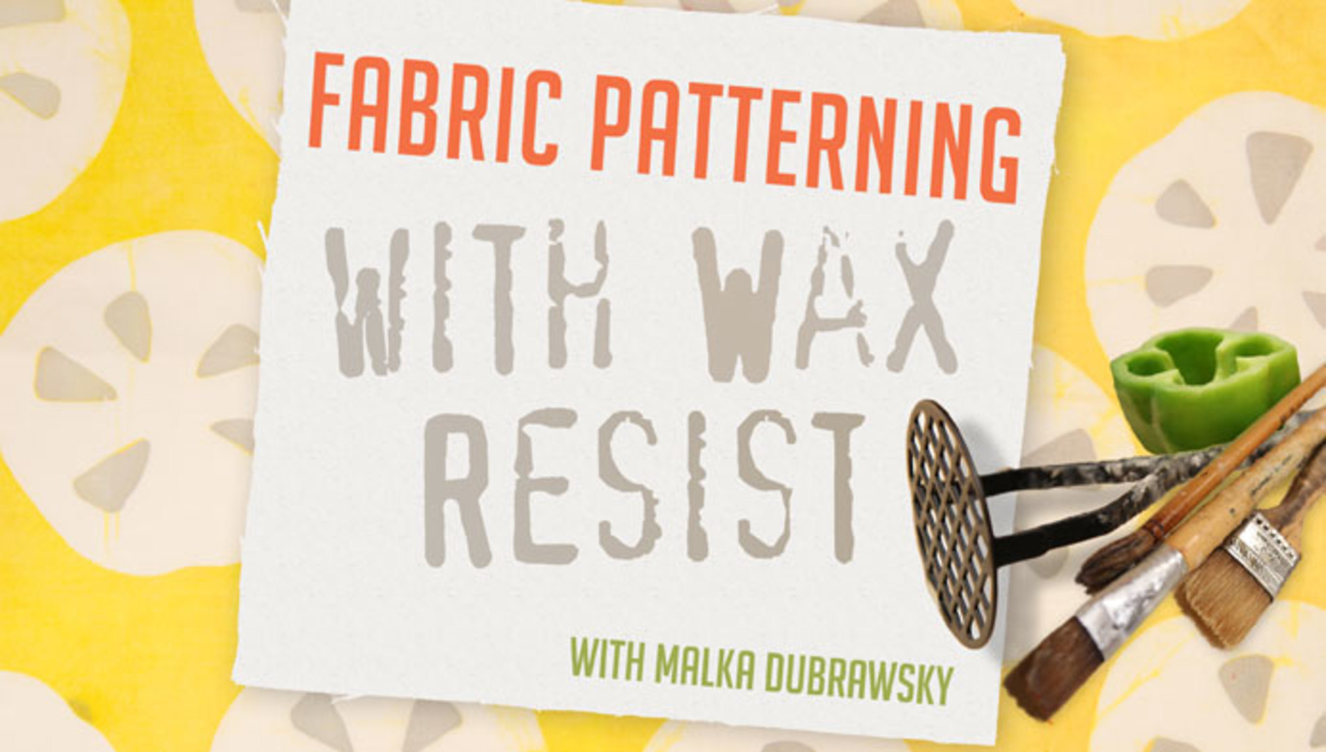 Fabric Patterning with Wax Resist | Craft And Hobby