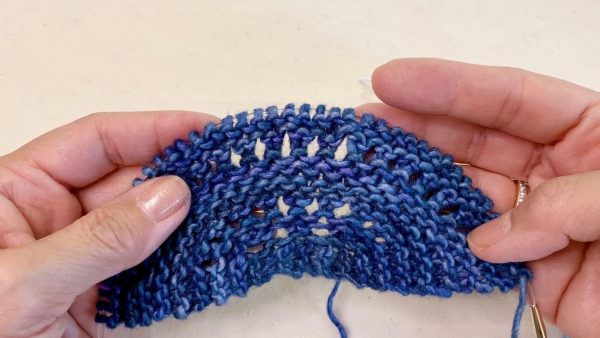 Garter Stitch Three-Wedge Shawl | The Knitting Circle