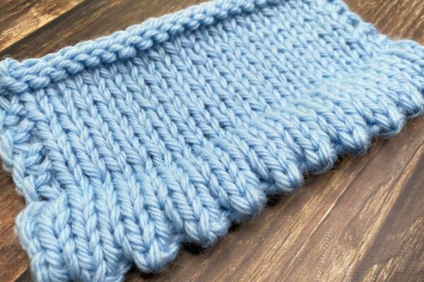 Folded Picot Edging | The Knitting Circle