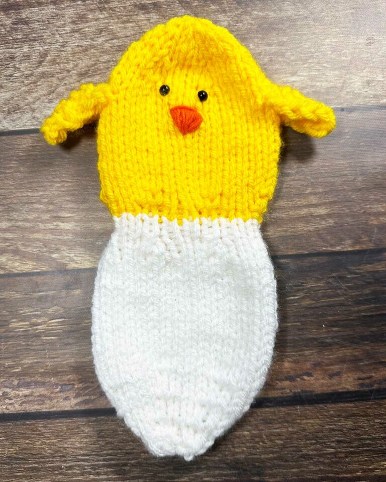“Which Came First” Knitted Chicken | The Knitting Circle