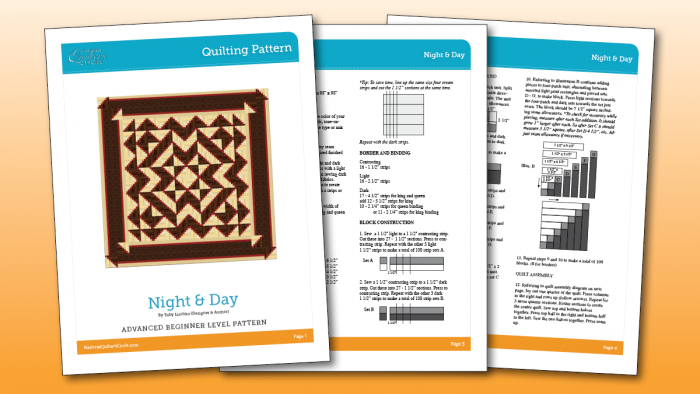 Night and Day Pattern | National Quilters Circle