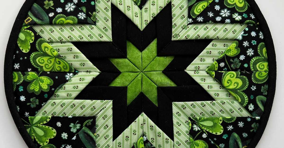 Layered Star Trivet - St. Patrick’s Day | National Quilters Circle