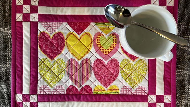 Oh My Heart Placemats | National Quilters Circle