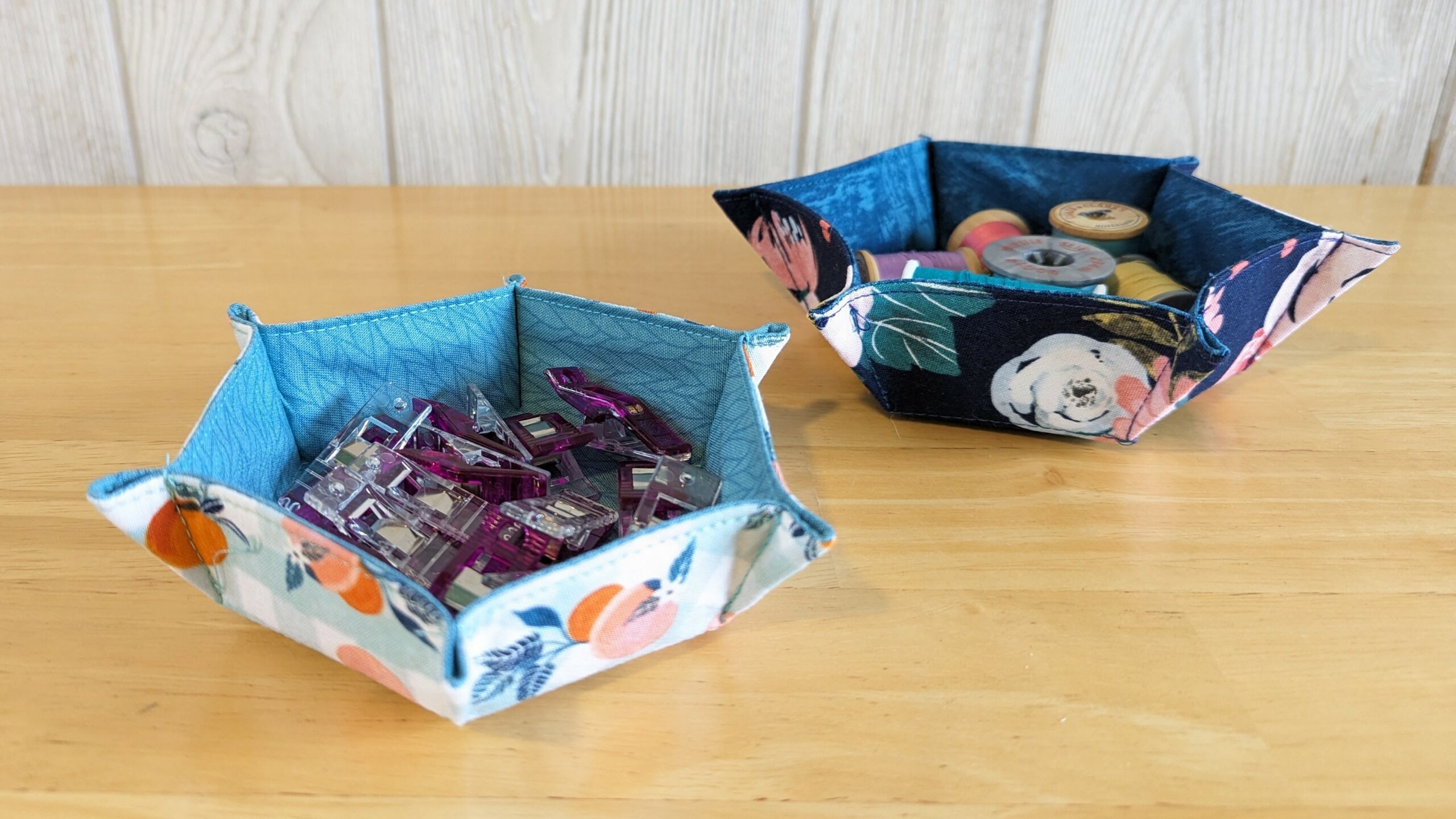 Hexagon Fabric Containers | National Sewing Circle