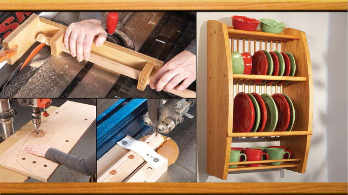 Modern Plate Rack Plan | WoodWorkers Guild of America