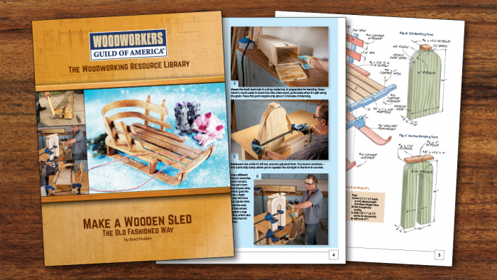 Old Fashioned Wooden Sled Plan | WoodWorkers Guild of America