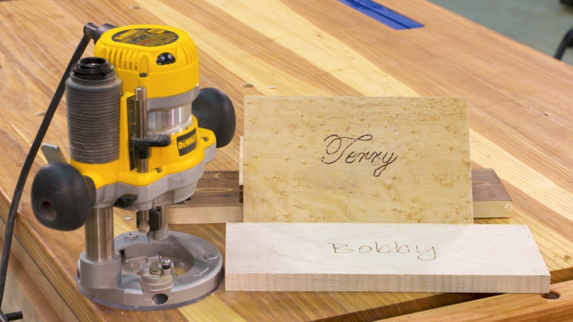 Freehand Lettering with a Router | WoodWorkers Guild of America